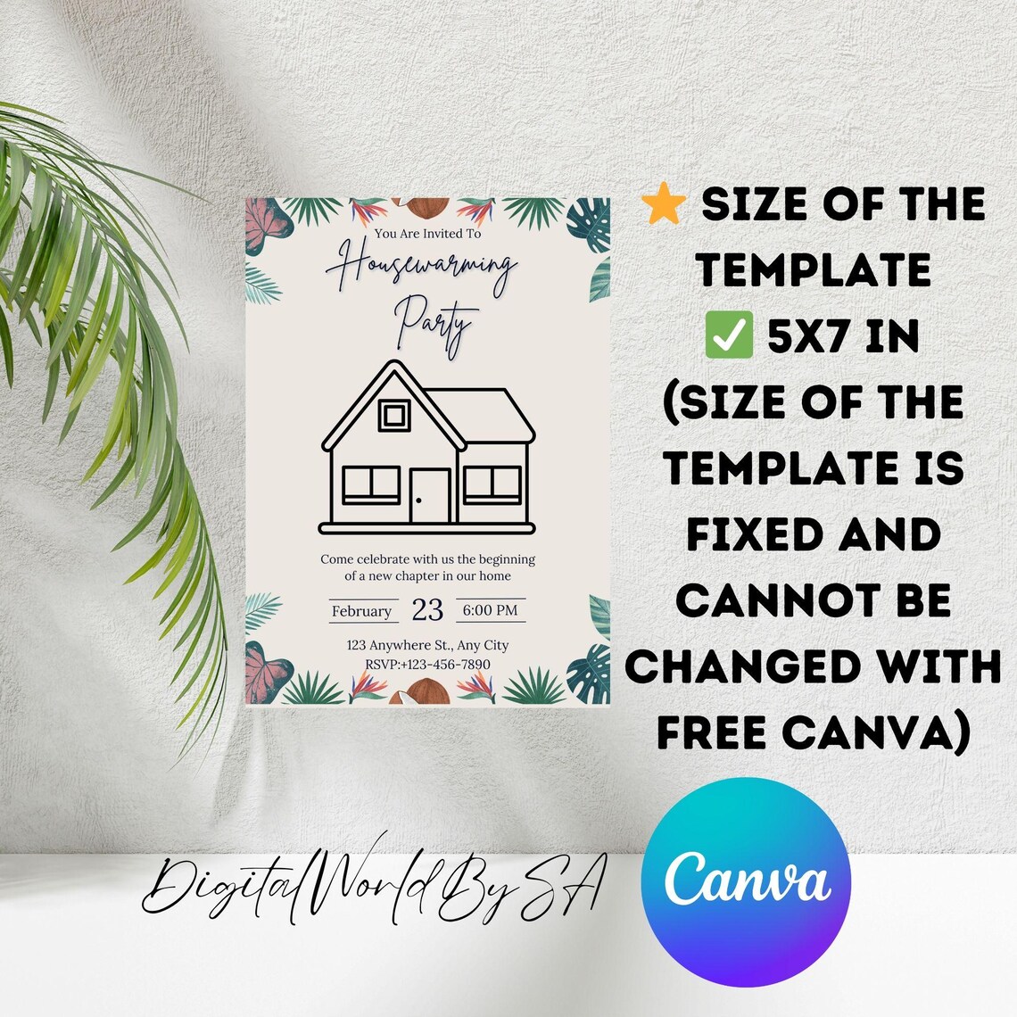 Housewarming Invite Template, Digital House Warming Invitation Video ...