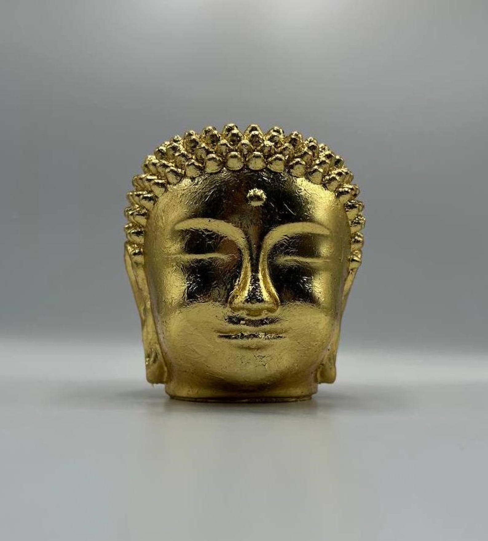 Gold Buddha Head Sculpture,zen Decor,meditation Buddha,spiritual Art ...