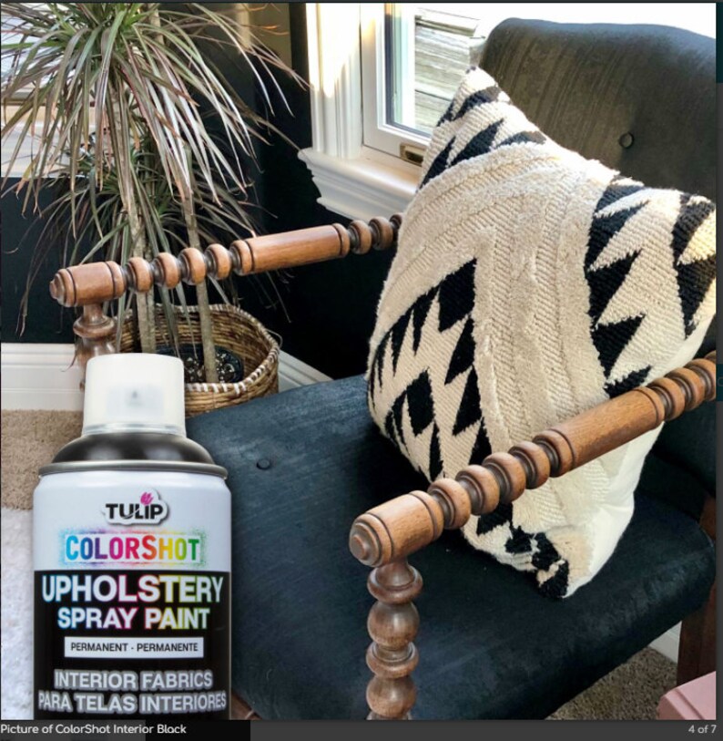 Tulip Colorshot Fabric Spray Paint 2 Pk Black 3oz Quick Dry Permanent ...