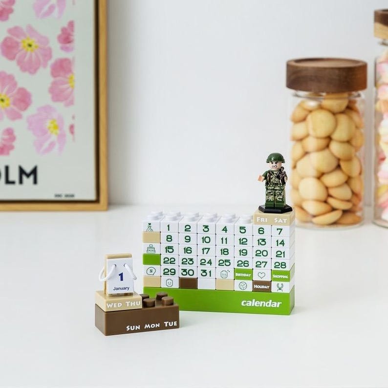 DIY Brick Calendar Kit Build Your Own Custom Calendar Multiple Design ...