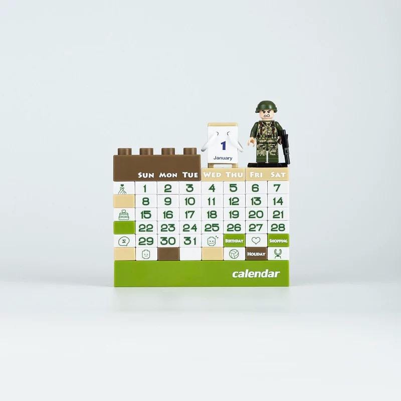 DIY Brick Calendar Kit Build Your Own Custom Calendar Multiple Design ...