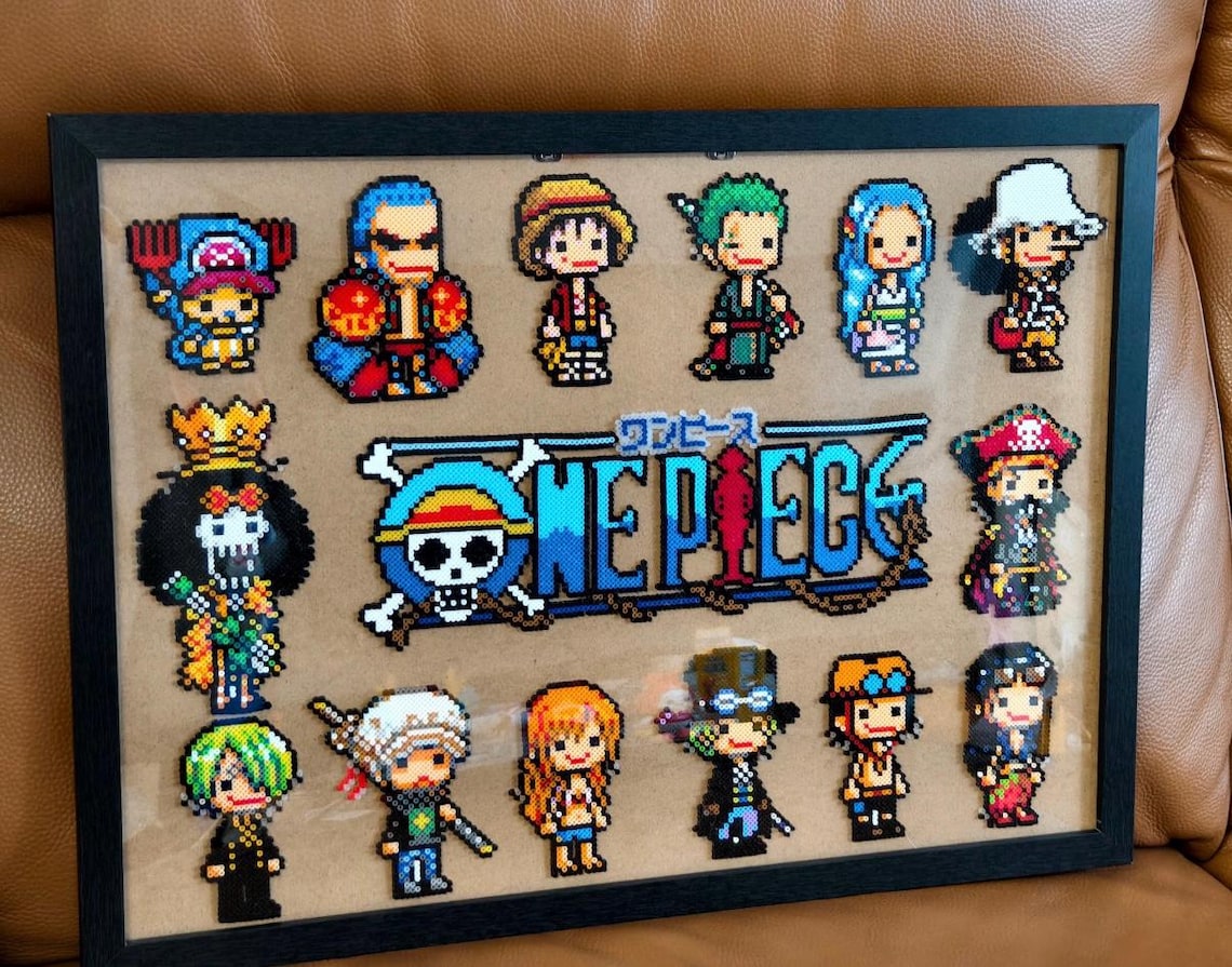 One Piece Perler Bead Pattern Set- Digital Download, PDF Instructions ...