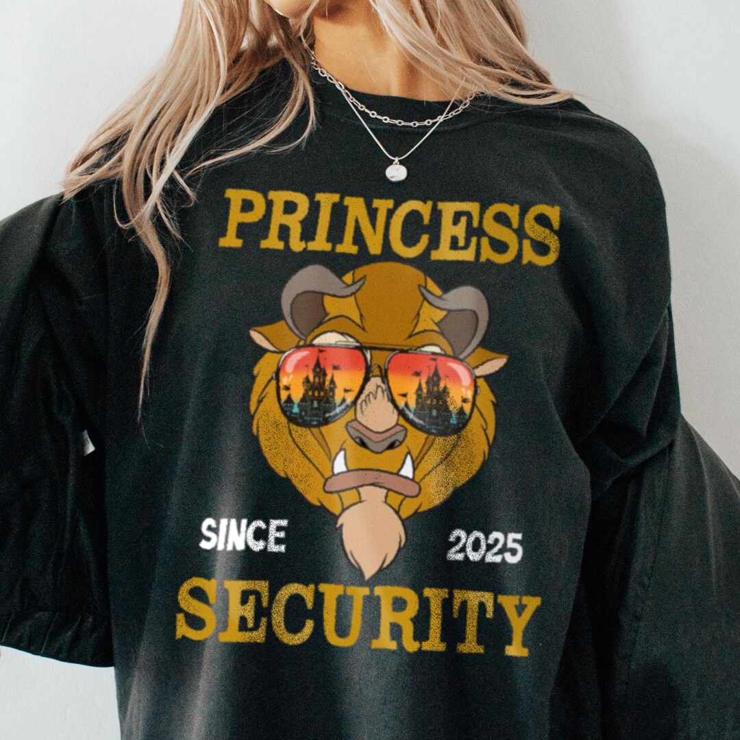 Princess Security Beast Since 2025 Comfort Color T-shirt, Valentine ...