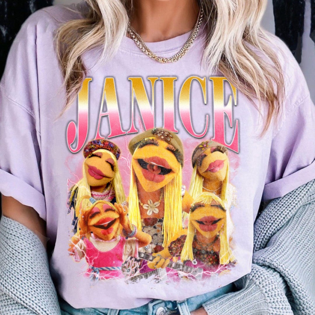 Janice the Muppets Comfort Colors Shirt, Electric Mayhem Tee - Etsy