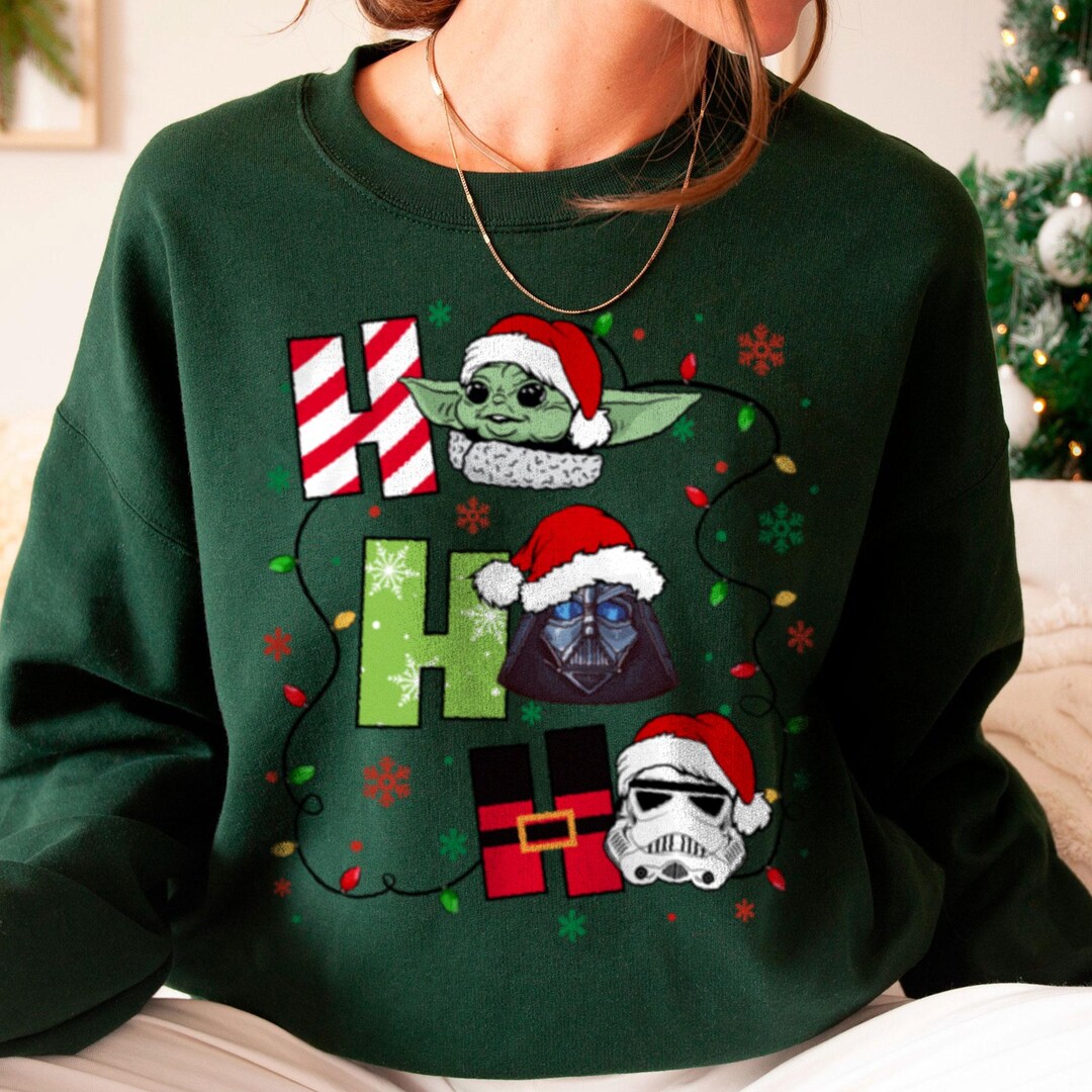 Darth Vader Anakin Skywalker Stormtrooper Baby Yoda Star Wars Ho Ho Ho ...