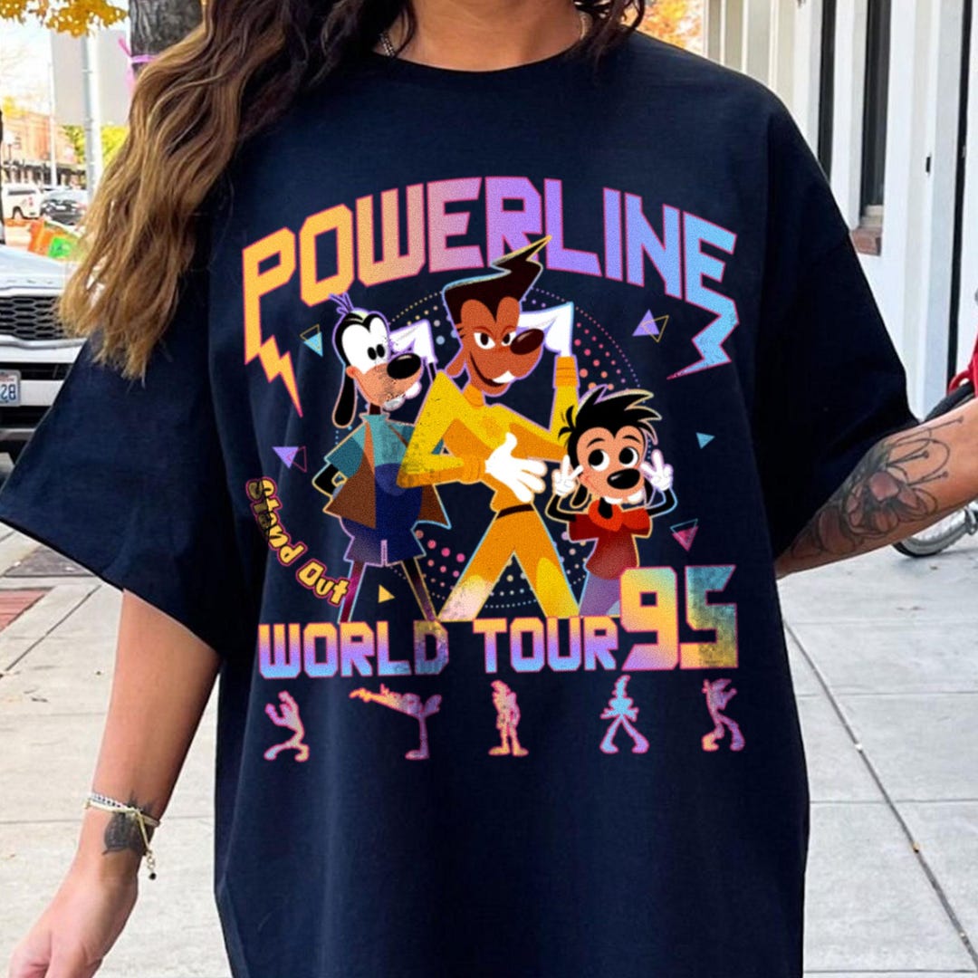 Powerline Stand Out 95 Max Goofy Friends Comfort Color T-shirt ...
