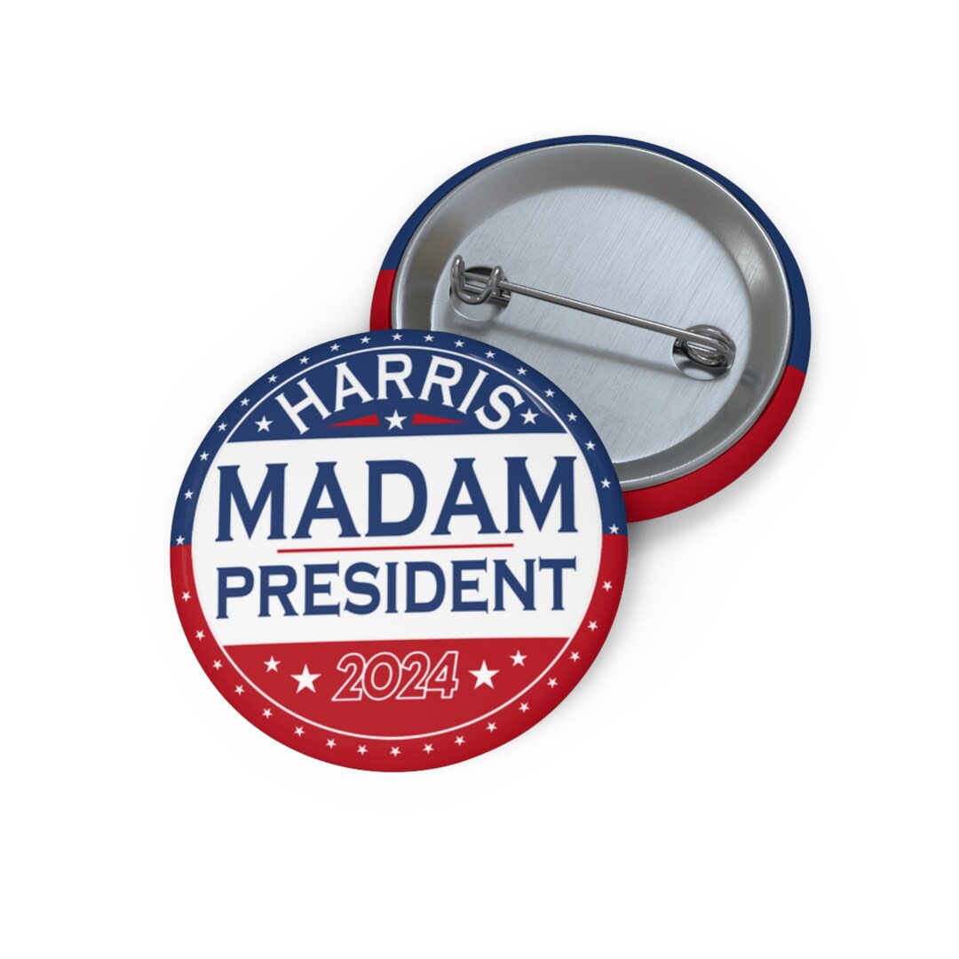President Kamala Harris 2024 Pin, Kamala Madam Presidential Pin Buttons ...