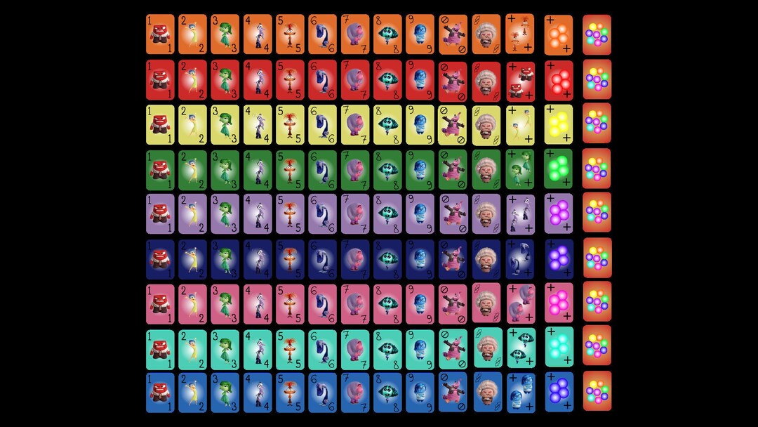 Inside Out Card Game - Etsy UK