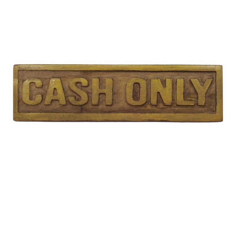 Cash Only Sign - Etsy