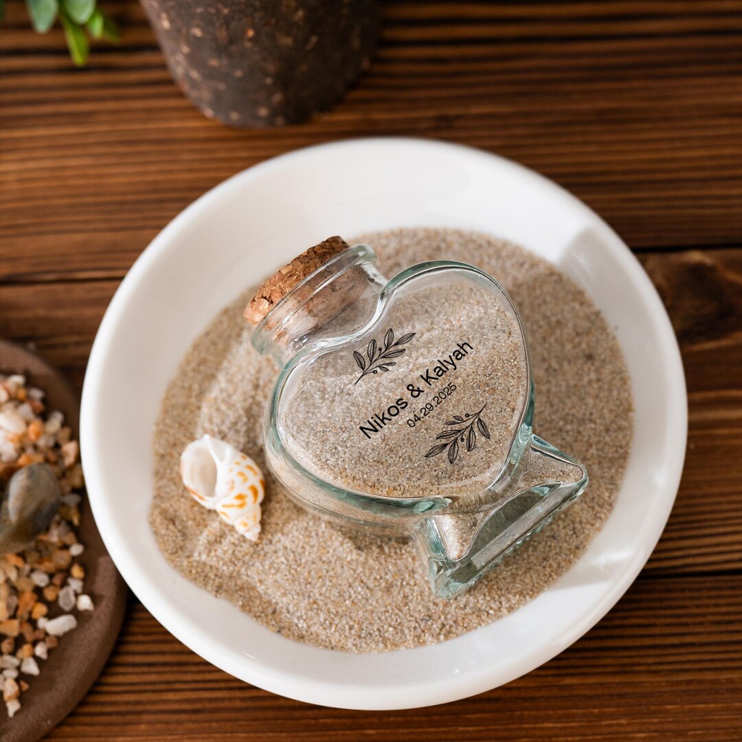 Custom Honeymoon Sand Bottle,small Travel Sand Memory Bottle,wedding ...