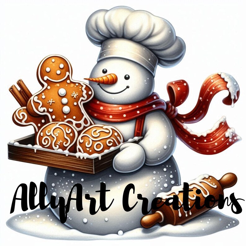 Christmas Snowman Clipart – Cute Winter Snowman – Holiday Snowman ...