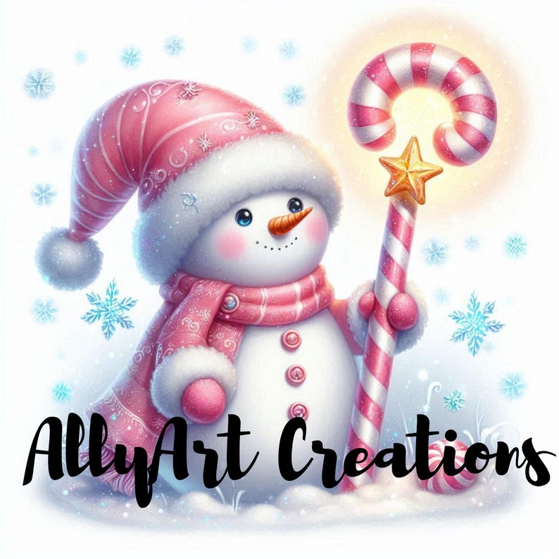 Christmas Snowman Clipart – Cute Winter Snowman – Holiday Snowman ...