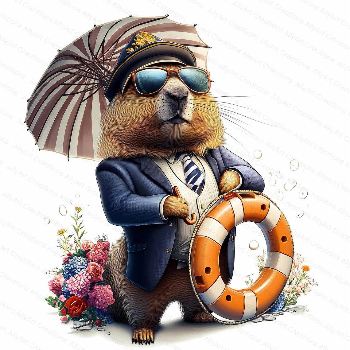 Groundhog Watercolor Clipart Bundle - Groundhog Clipart- Cute ...