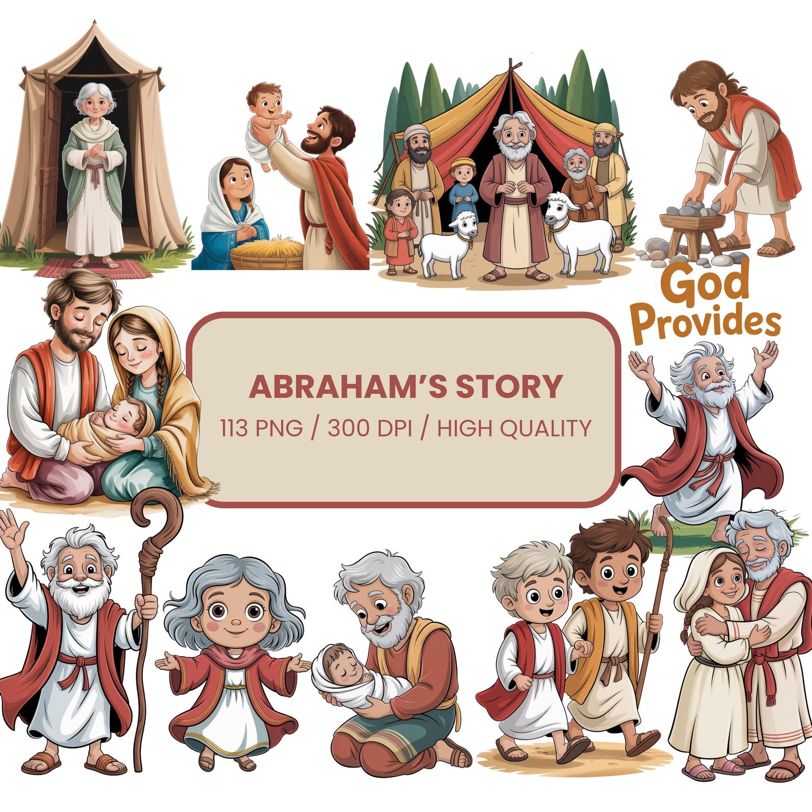Old Testament Clipart - Biblical Character Clipart - Bible Story ...