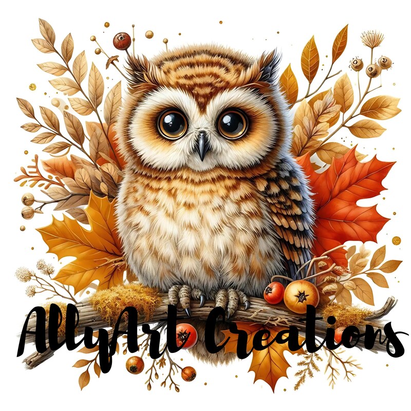 Fall Owl Clipart - Etsy