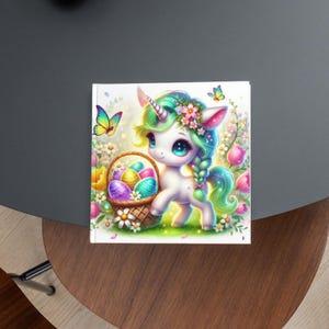 Easter Unicorn Clipart -neon Egg Horn Unicorn JPG - Digital Download ...