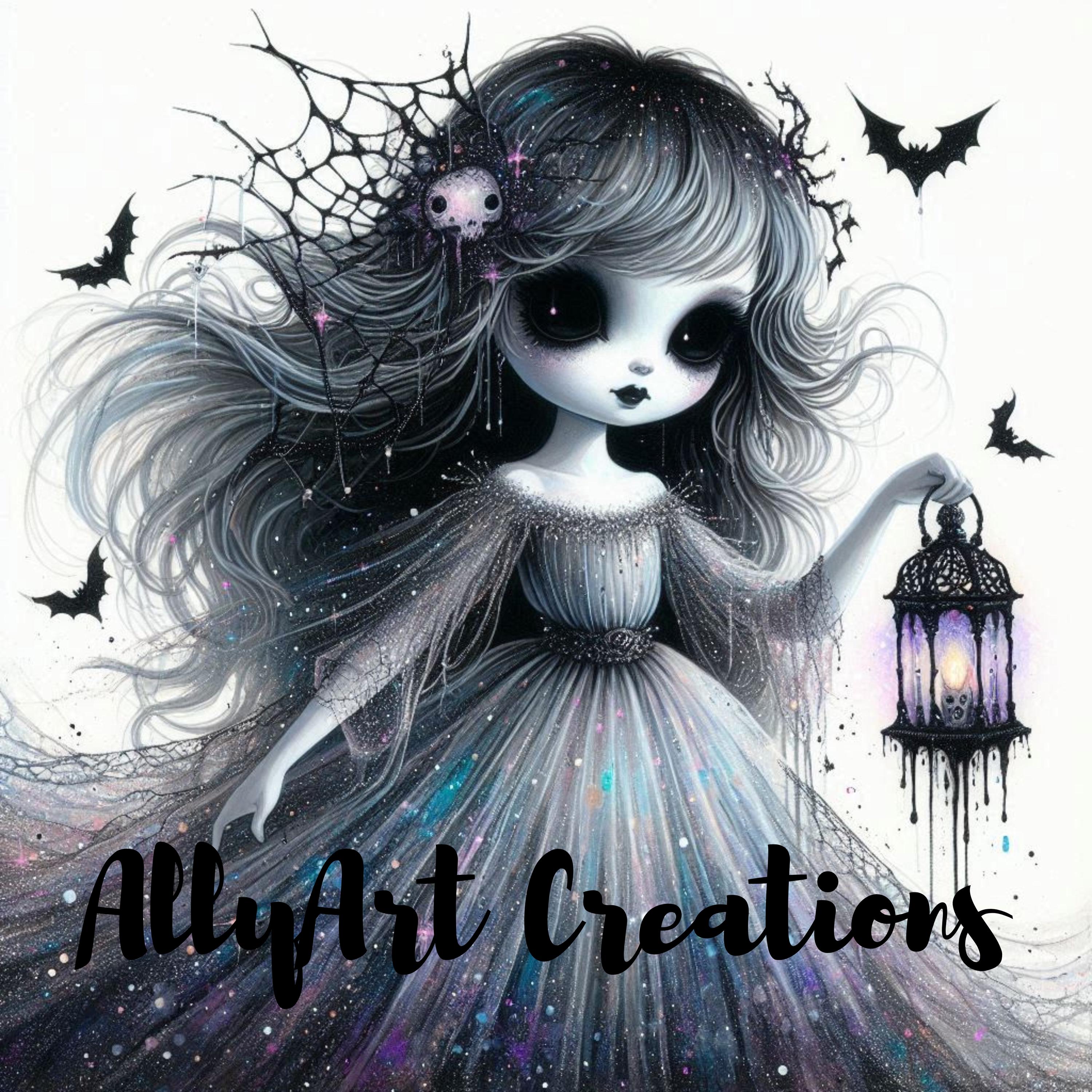 Zombie Bride Doll Clipart - Horror Bride Clipart - Gothic Bridal JPG ...