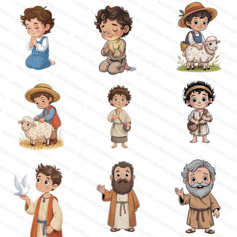 Old Testament Clipart - Biblical Character Clipart - Bible Story ...