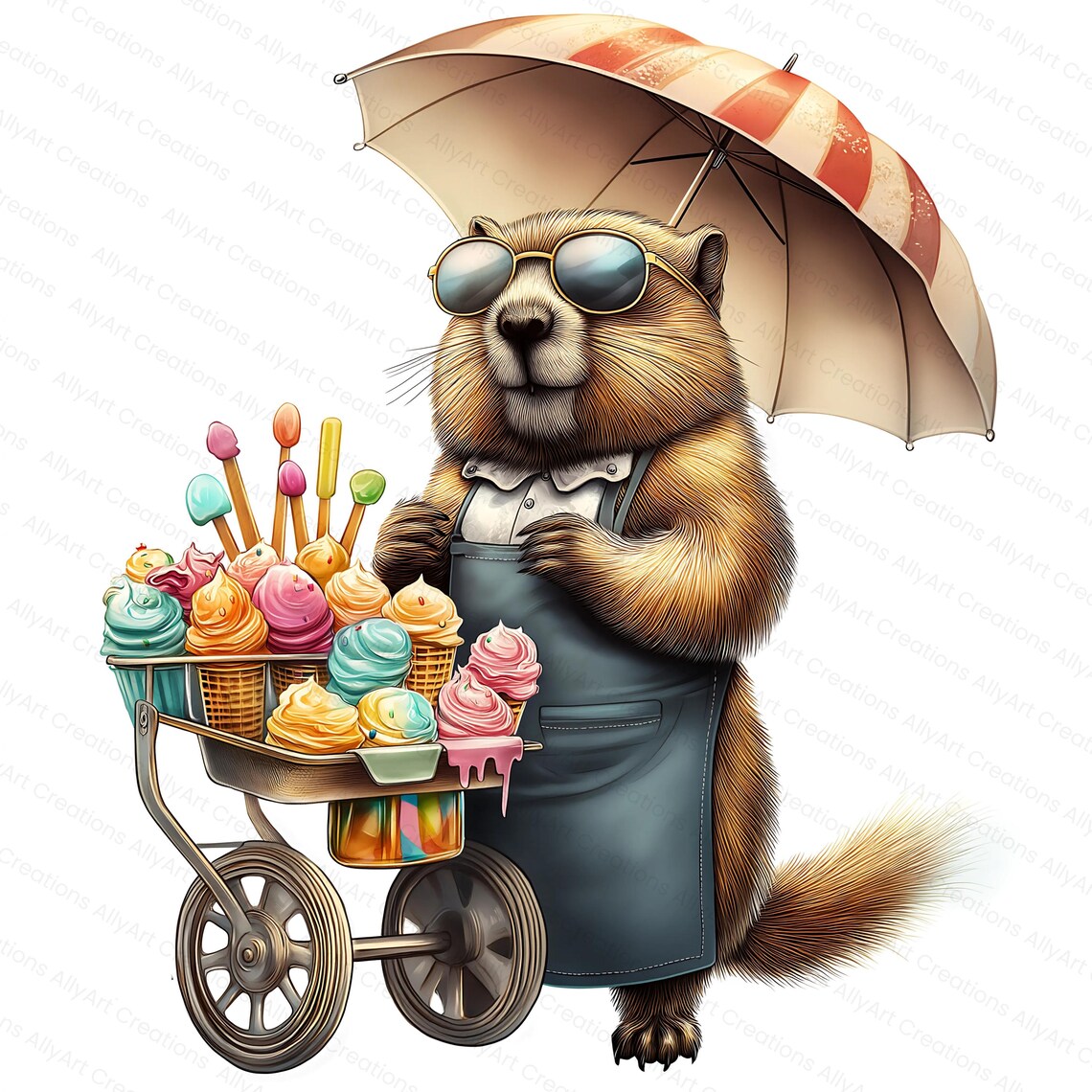 Groundhog Watercolor Clipart Bundle - Groundhog Clipart- Cute ...