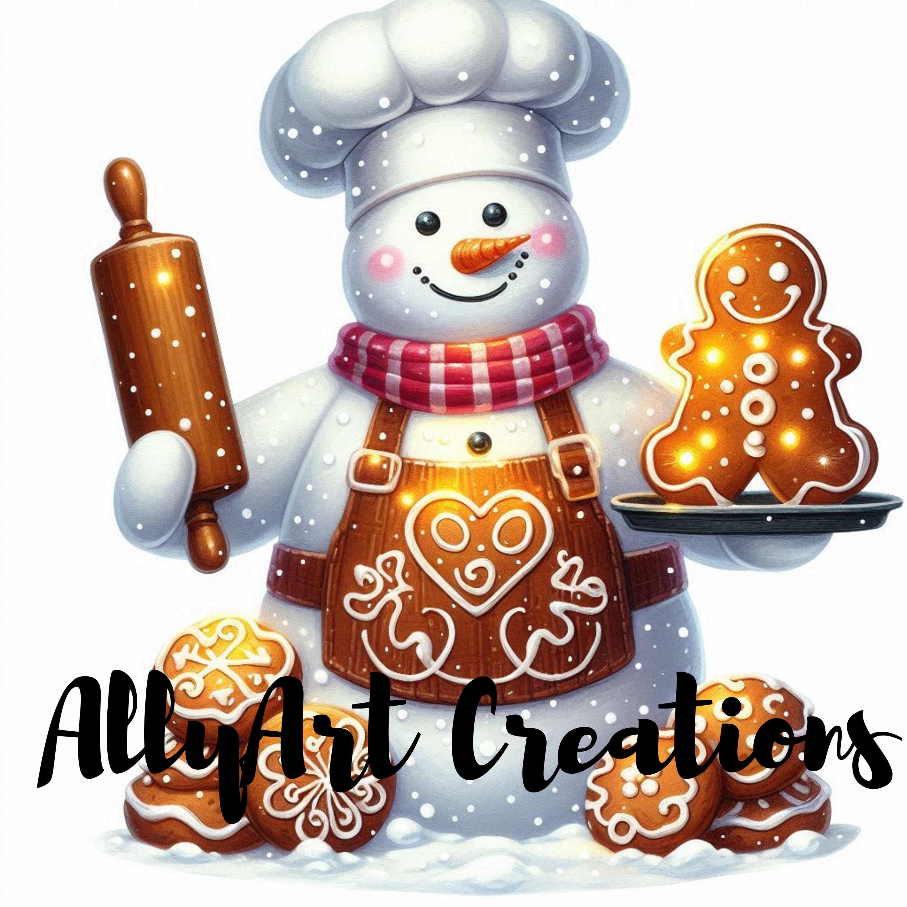 Christmas Snowman Clipart – Cute Winter Snowman – Holiday Snowman ...
