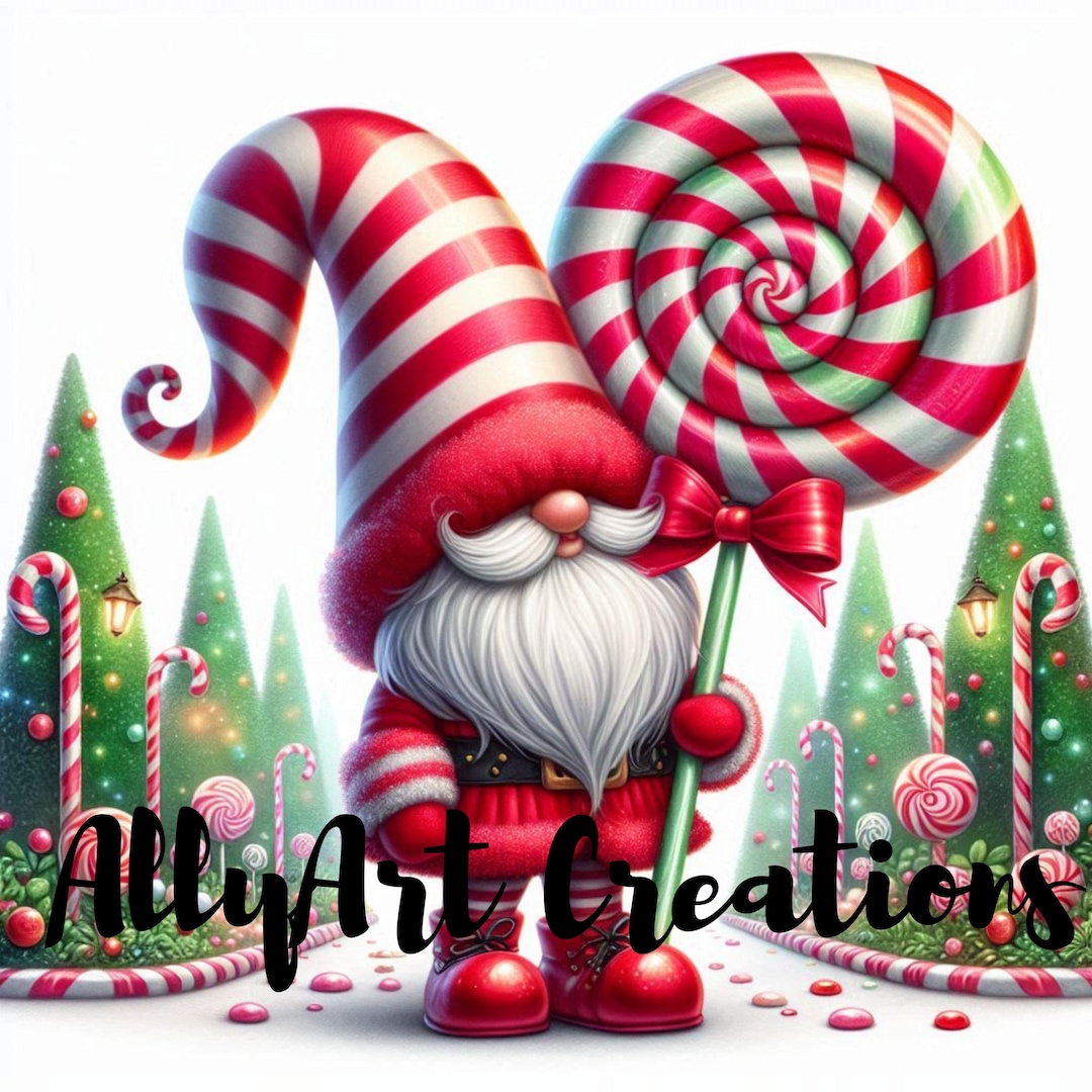 Christmas Gnome Clipart Set - Festive Gnome Clipart - Printable ...