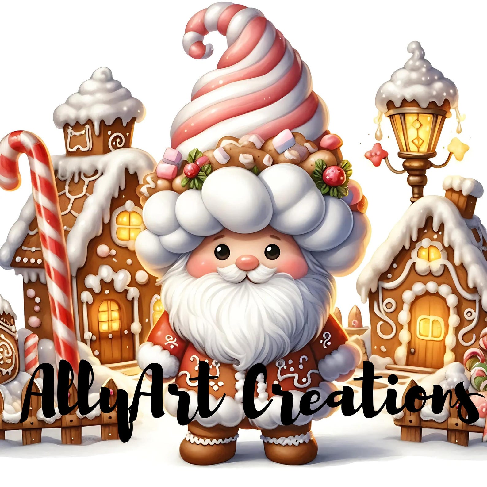 Gingerbread Winter Gnome Clipart - Gingerbread Gnome Clipart ...