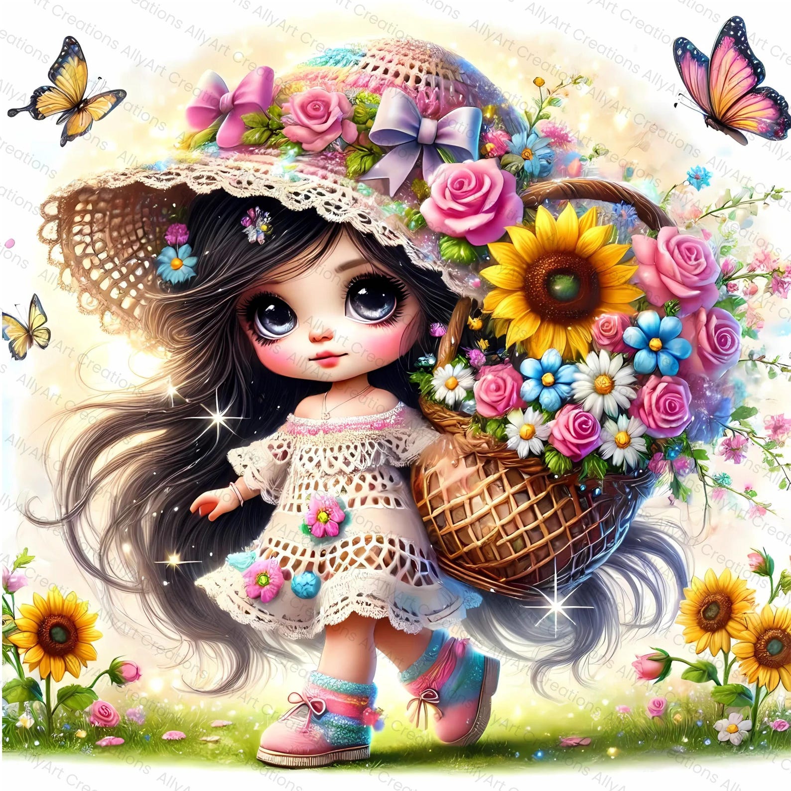 Spring Gnomes Clipart Bundle - High Quality Jpgs Download - Instant ...