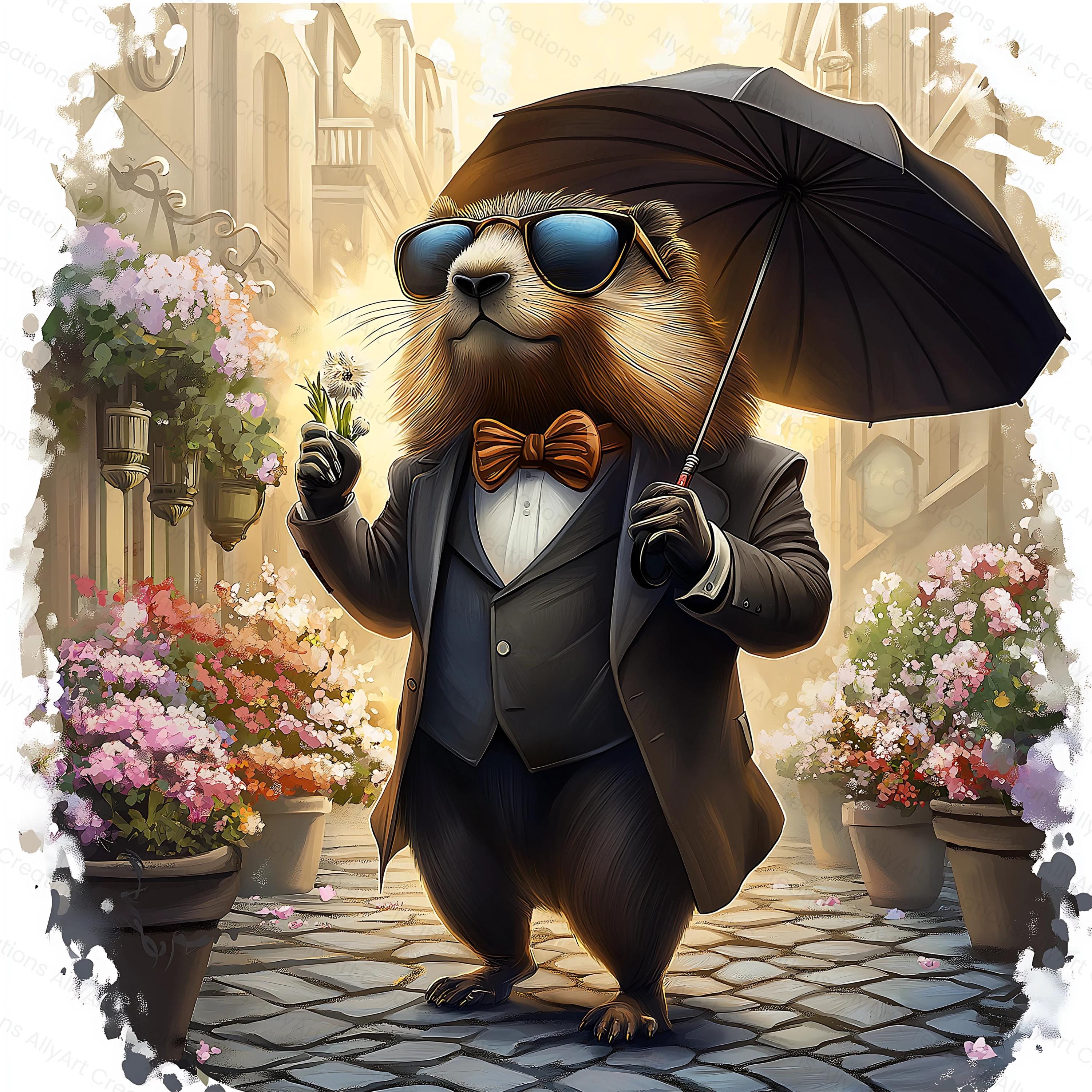 Groundhog Watercolor Clipart Bundle - Groundhog Clipart- Cute ...