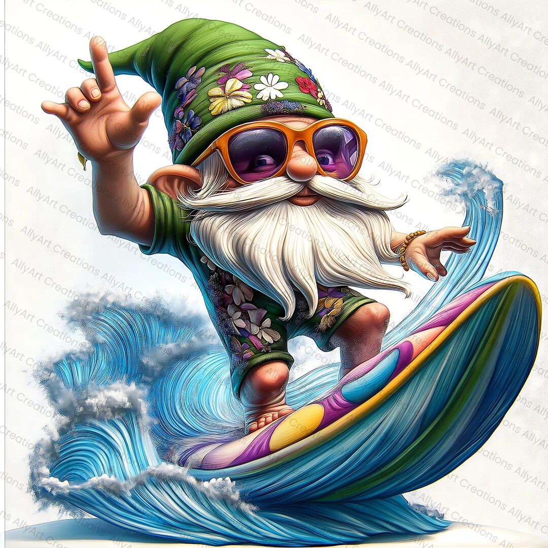 Sea Gnomes Clipart - Whimsical Gnome Graphics - Ocean Printables ...