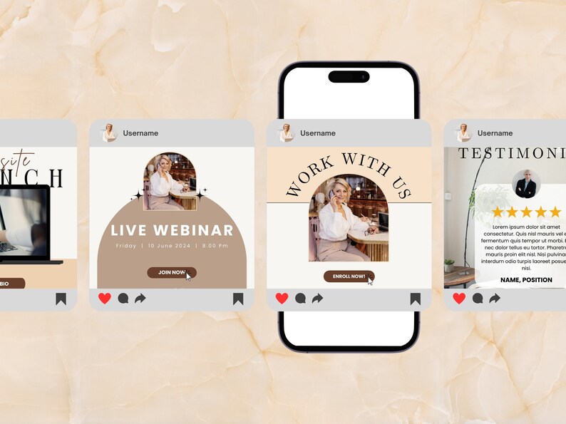 50 Instagram Templates for Course Creators Canva Templates Editable ...