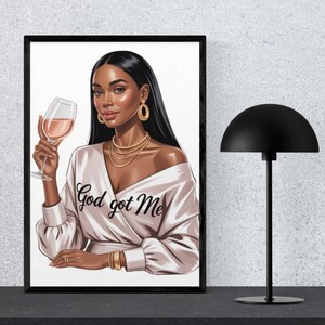 Black Woman Motivational Clipart Bundle - Afro Woman PNG - Empowering ...