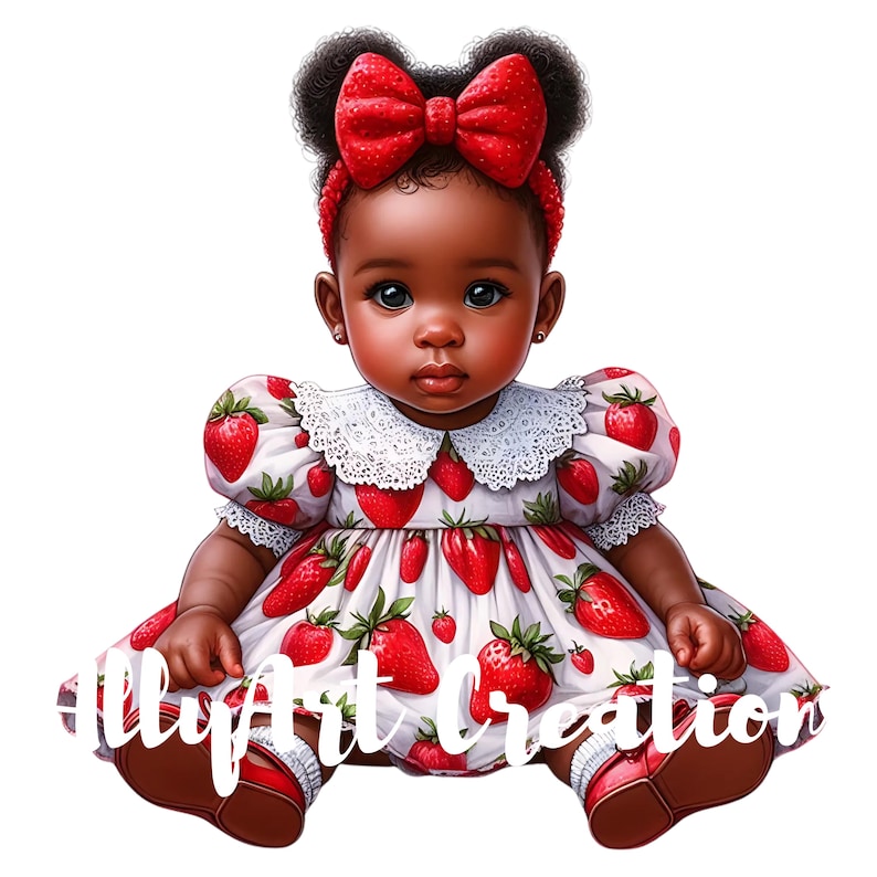 Strawberry Baby Clipart- Strawberry Baby Shower Clipart- Strawberry ...