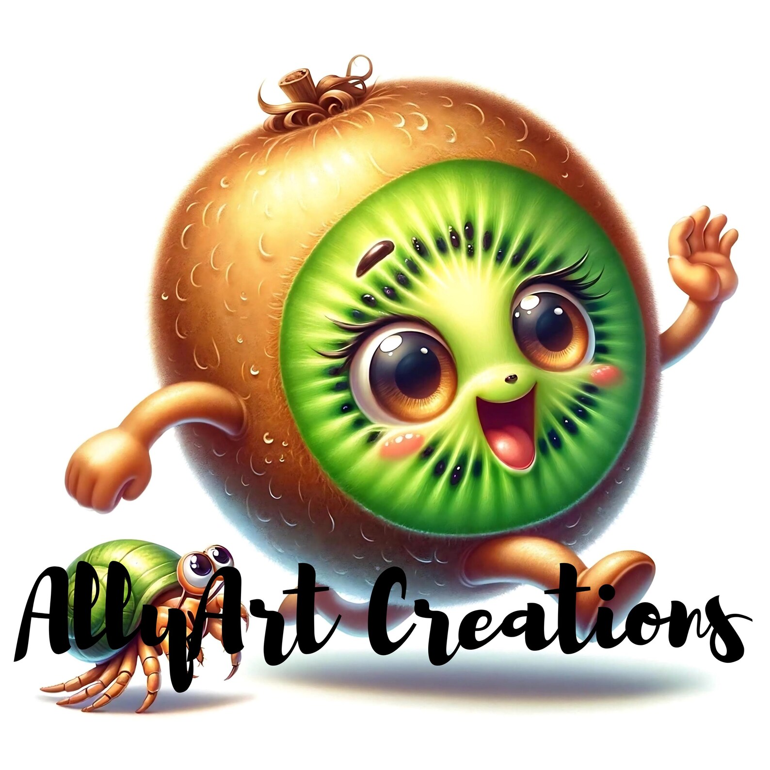 Summer Fruits Clipart - Watercolor Fruit JPG - Cute Kawaii Fruit ...