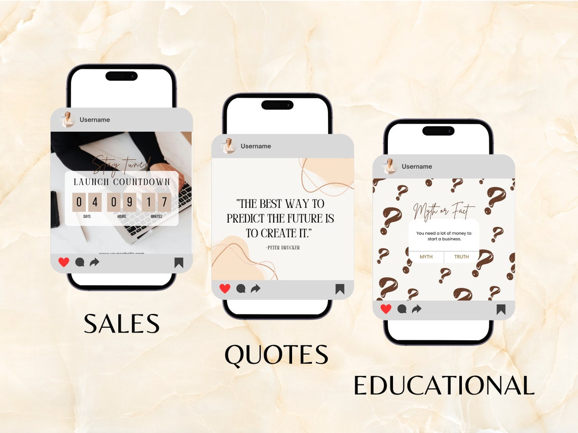 50 Instagram Templates for Course Creators Canva Templates Editable ...