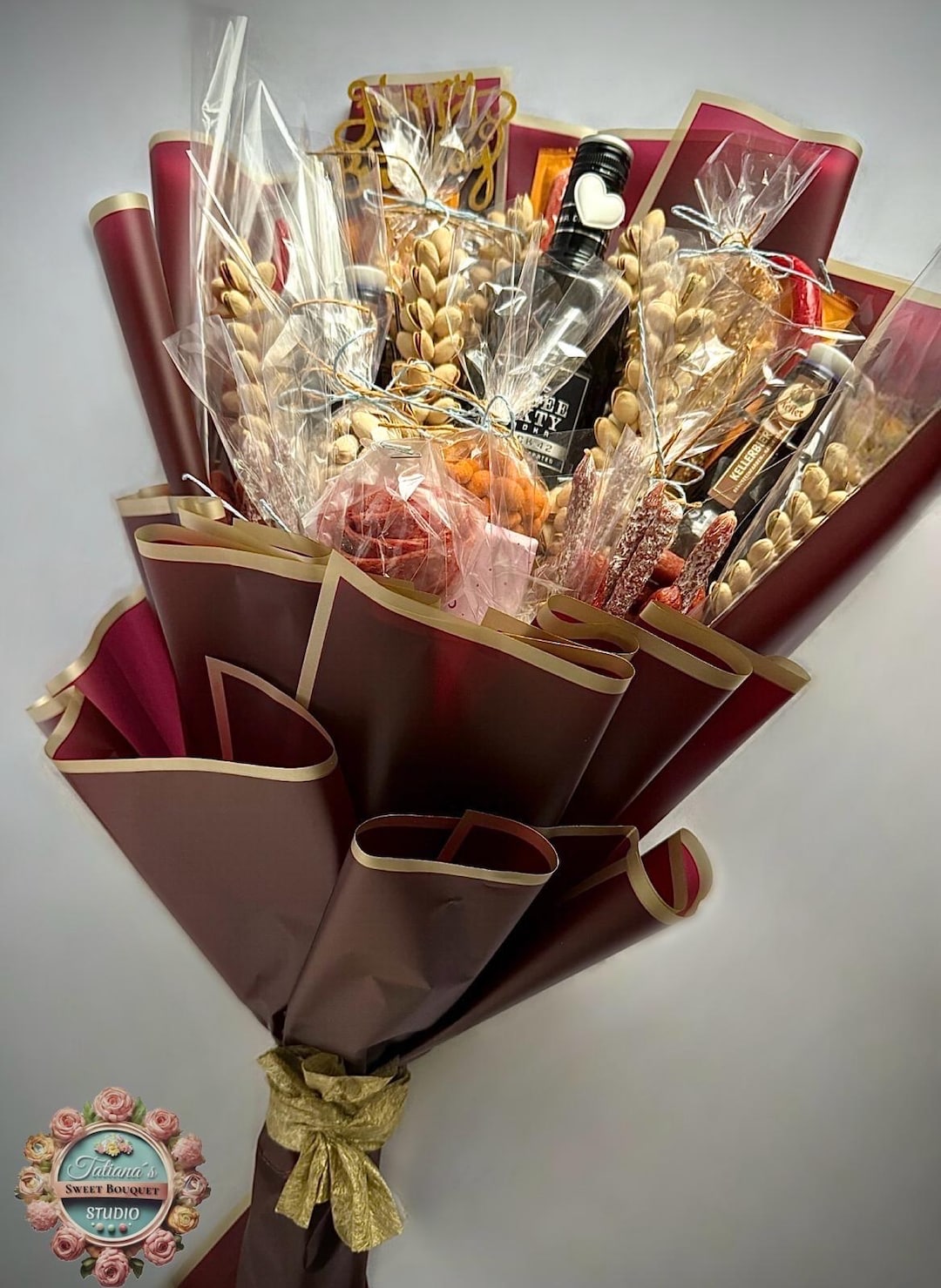 Men's Bouquet for Birthdays and Other Occasions. Personalized Gift ...