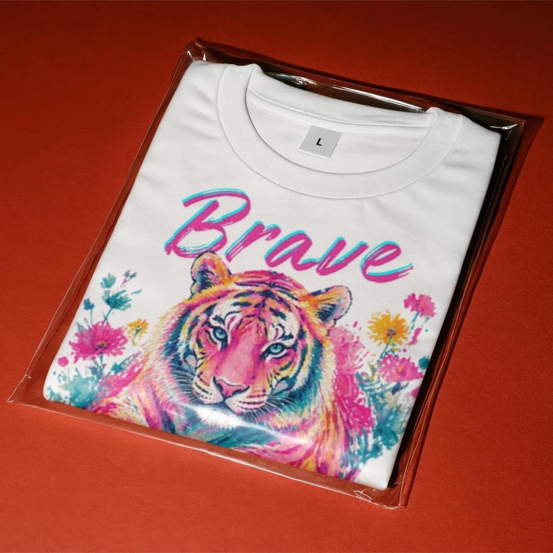 Neon Tiger PNG Bundle, Wild Brave Fierce Cosmic, Colorful Animal ...