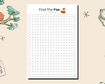 Find the Cat, Printable Single Word Search Games, Fun Educational ...
