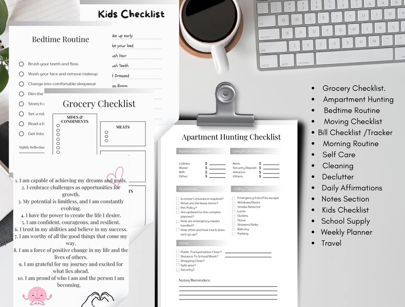 The Ultimate Checklist Bundle - Etsy