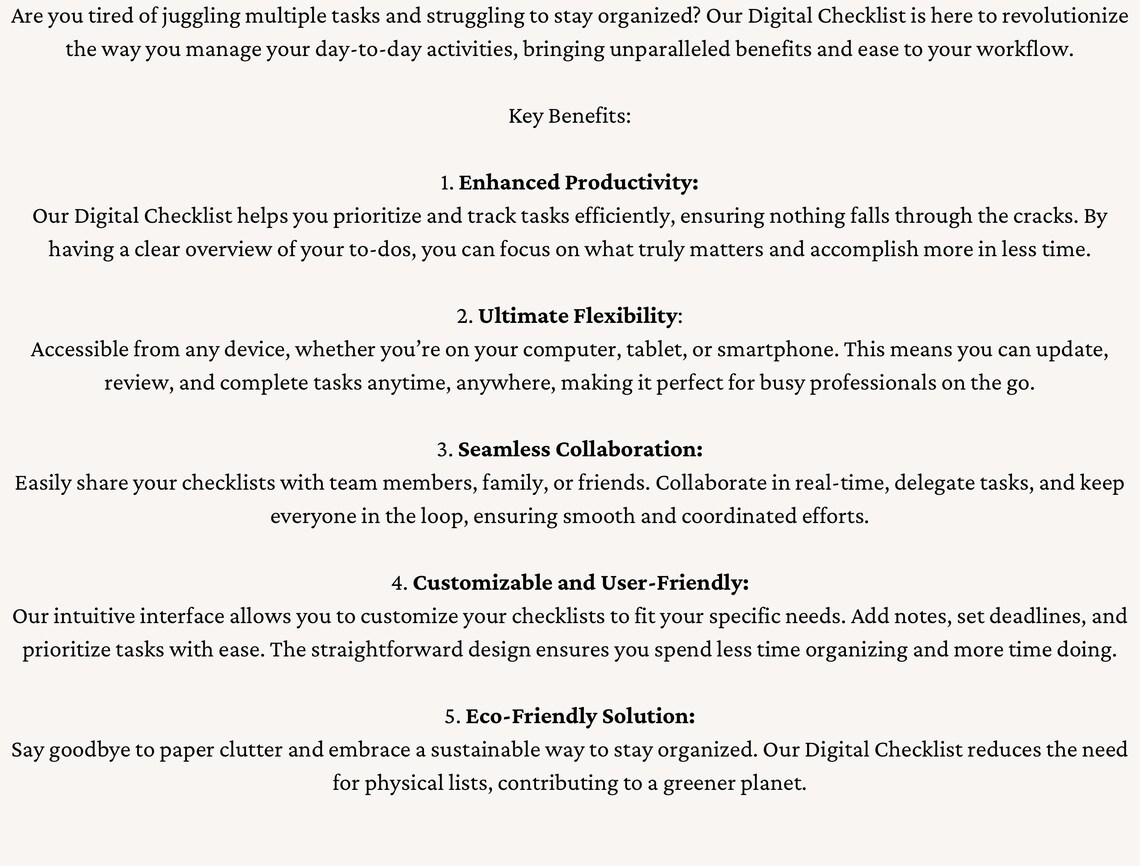 The Ultimate Checklist Bundle - Etsy