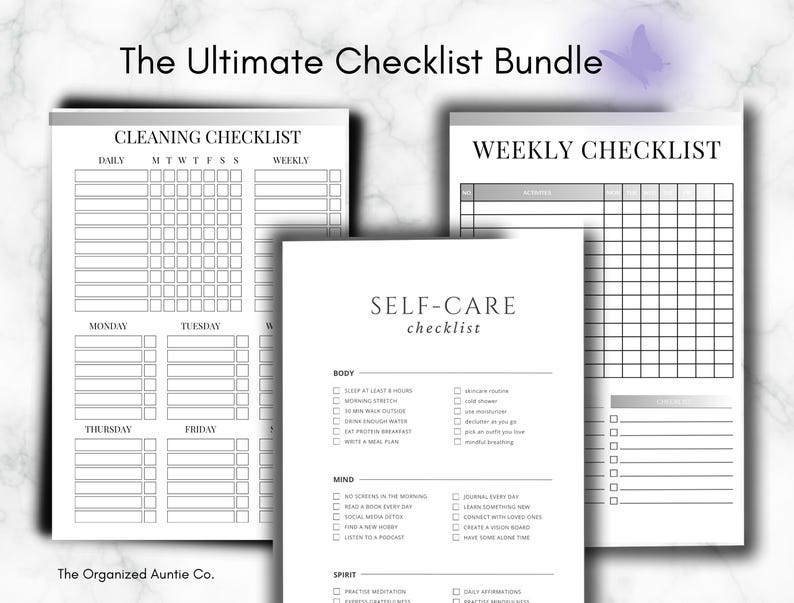 The Ultimate Checklist Bundle - Etsy
