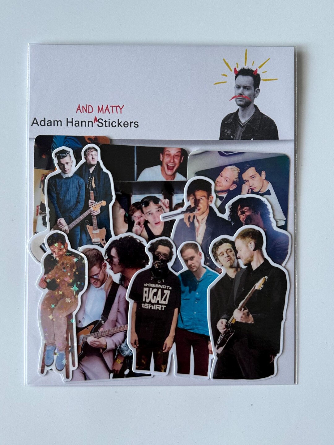 The 1975 Adam Hann and Matty Healy Sticker Pack – Band Merch, Fan Art ...