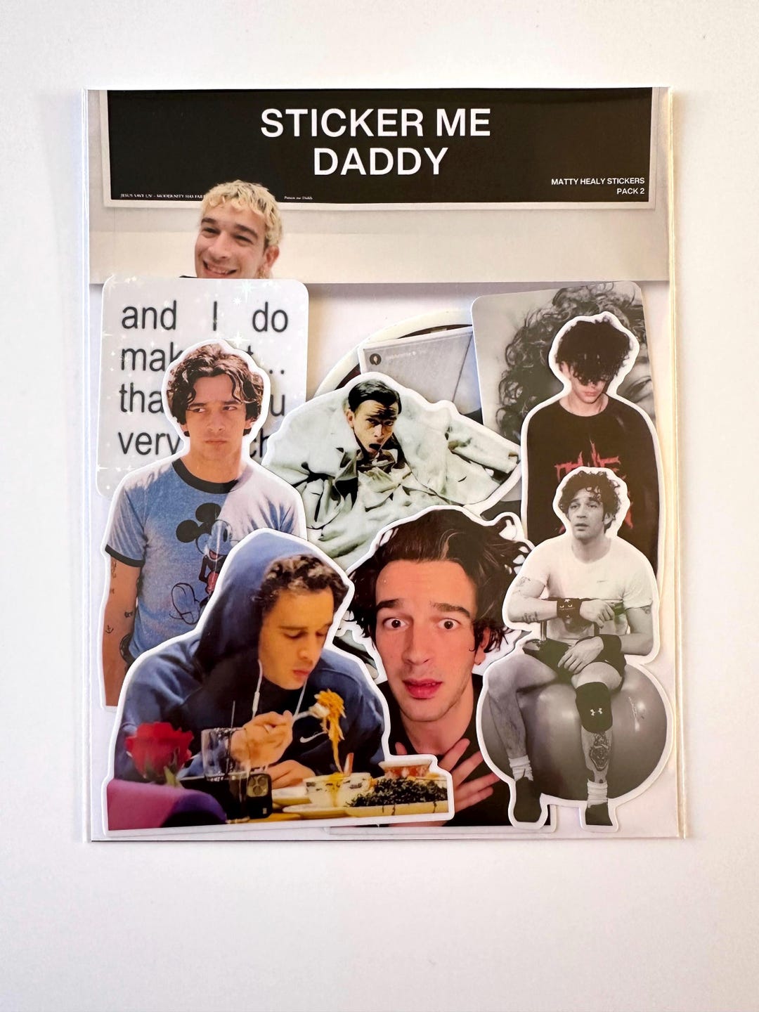 The 1975 Matty Healy Sticker Pack 2 – Band Merch, Fan Art, Album ...