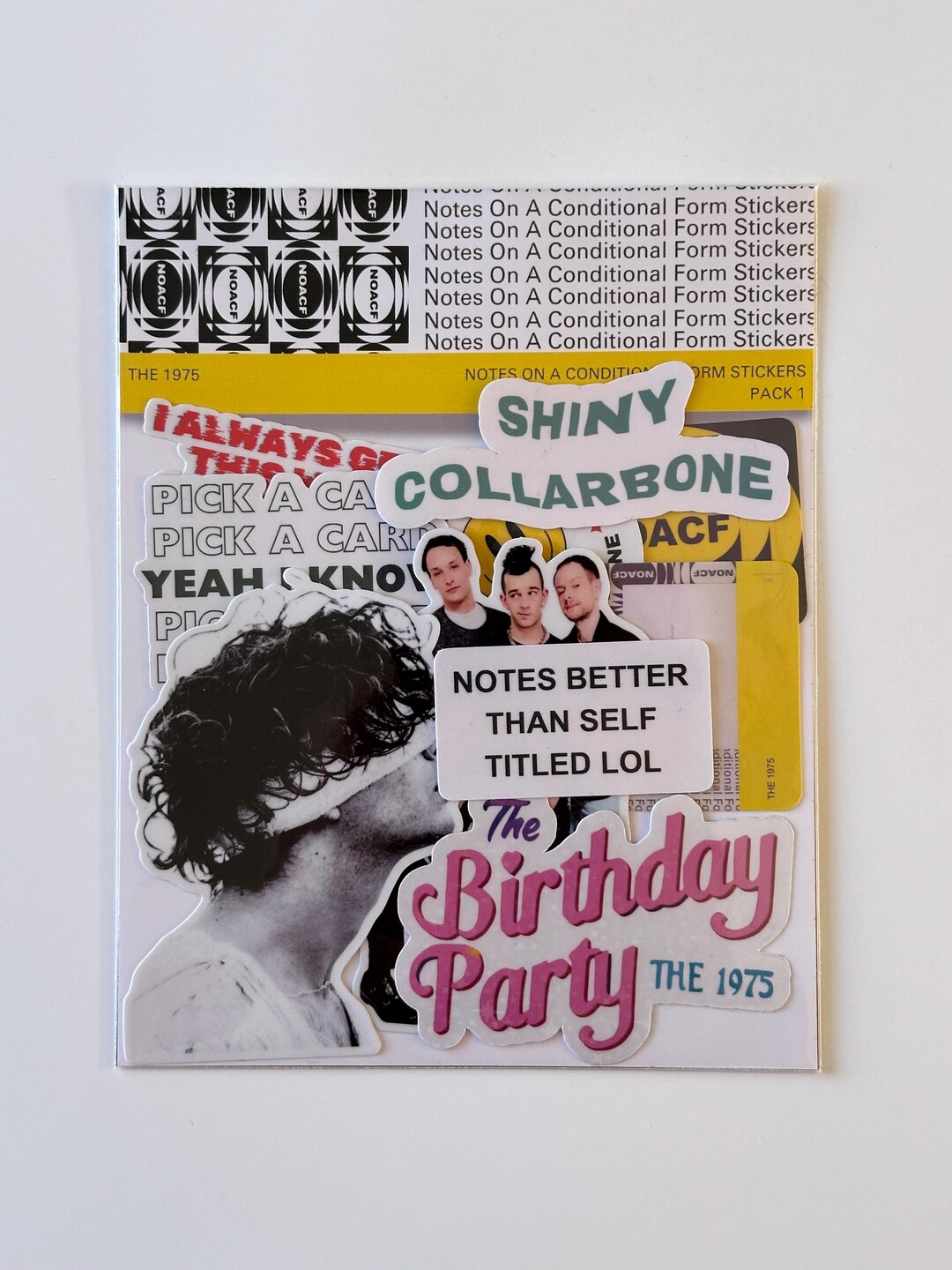 The 1975-inspired Notes on a Conditional Form Sticker Pack 1 – 10 Fan ...