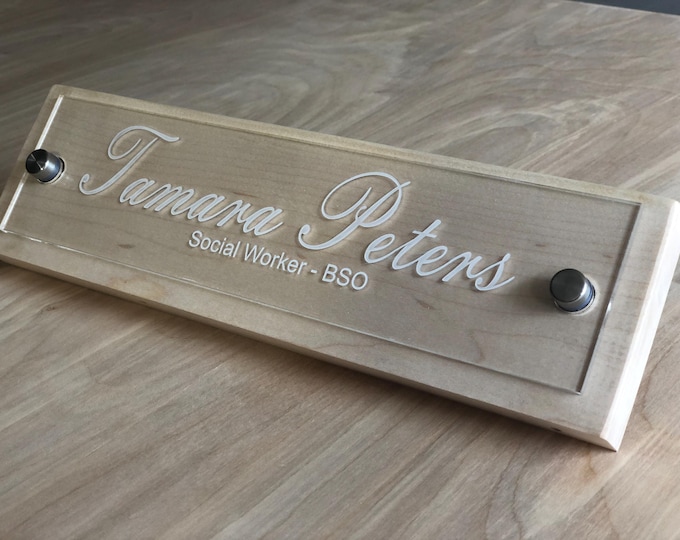 Custom Engraved 2x10 Name Plate / Personalized Customized Wall Door ...