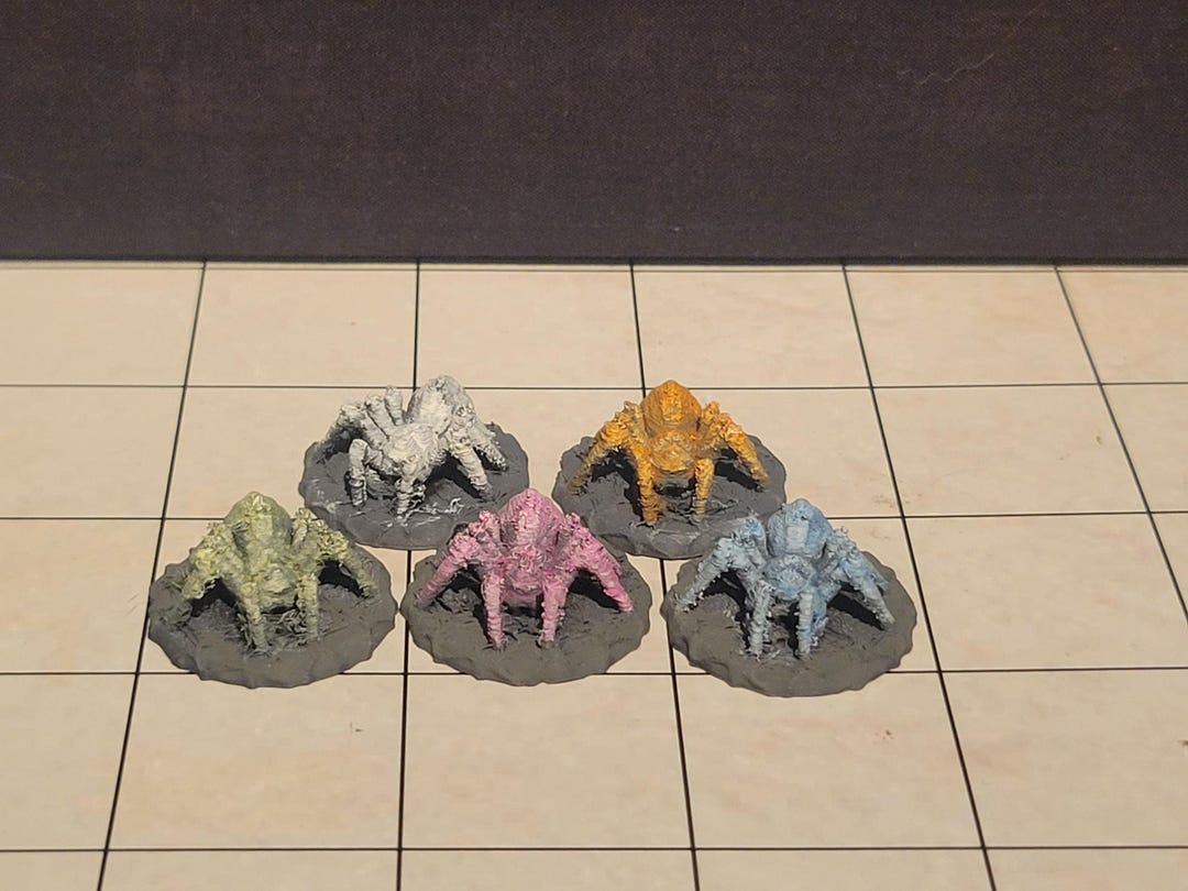 28mm Assorted Giant Spider 5pack - Etsy