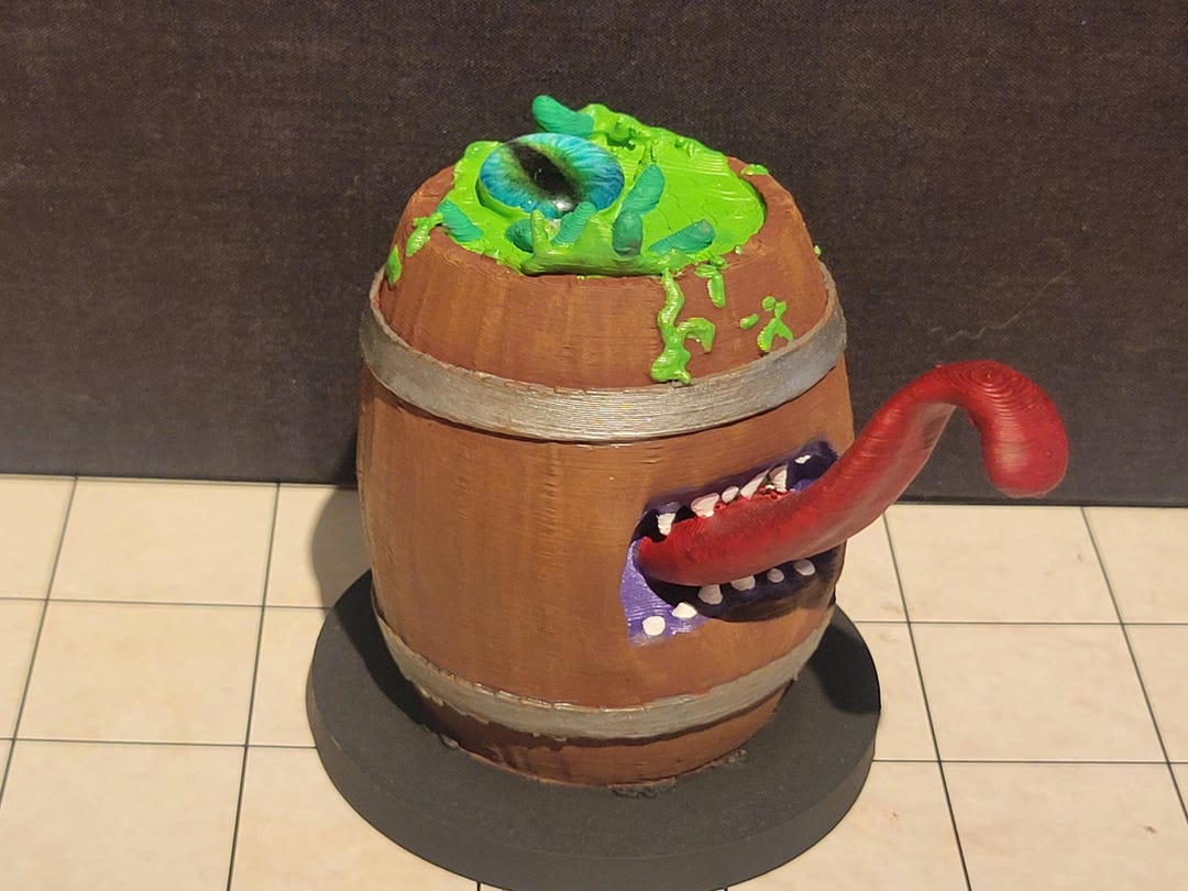 Barrel Mimic Tabletop Statuette - Etsy