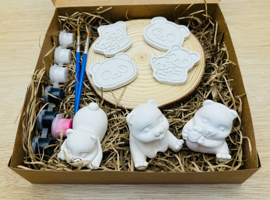 Paint Your Own Panda Kit - Etsy