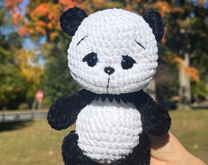 Handmade Plush Panda - Etsy