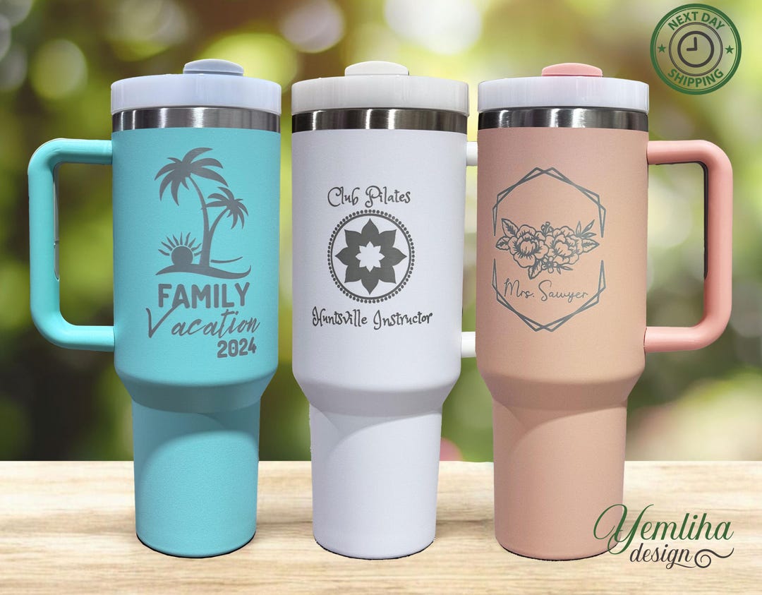 Personalized Laser Engraved Tumbler With Custom Logo, Custom Text or ...