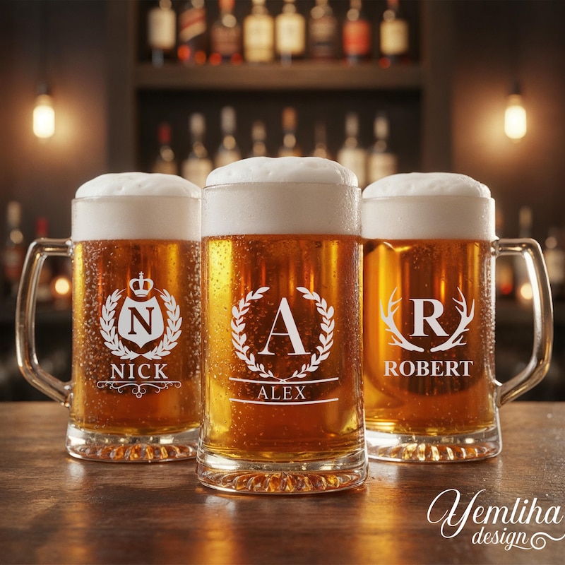 Personalized Custom Beer Mug - Etsy